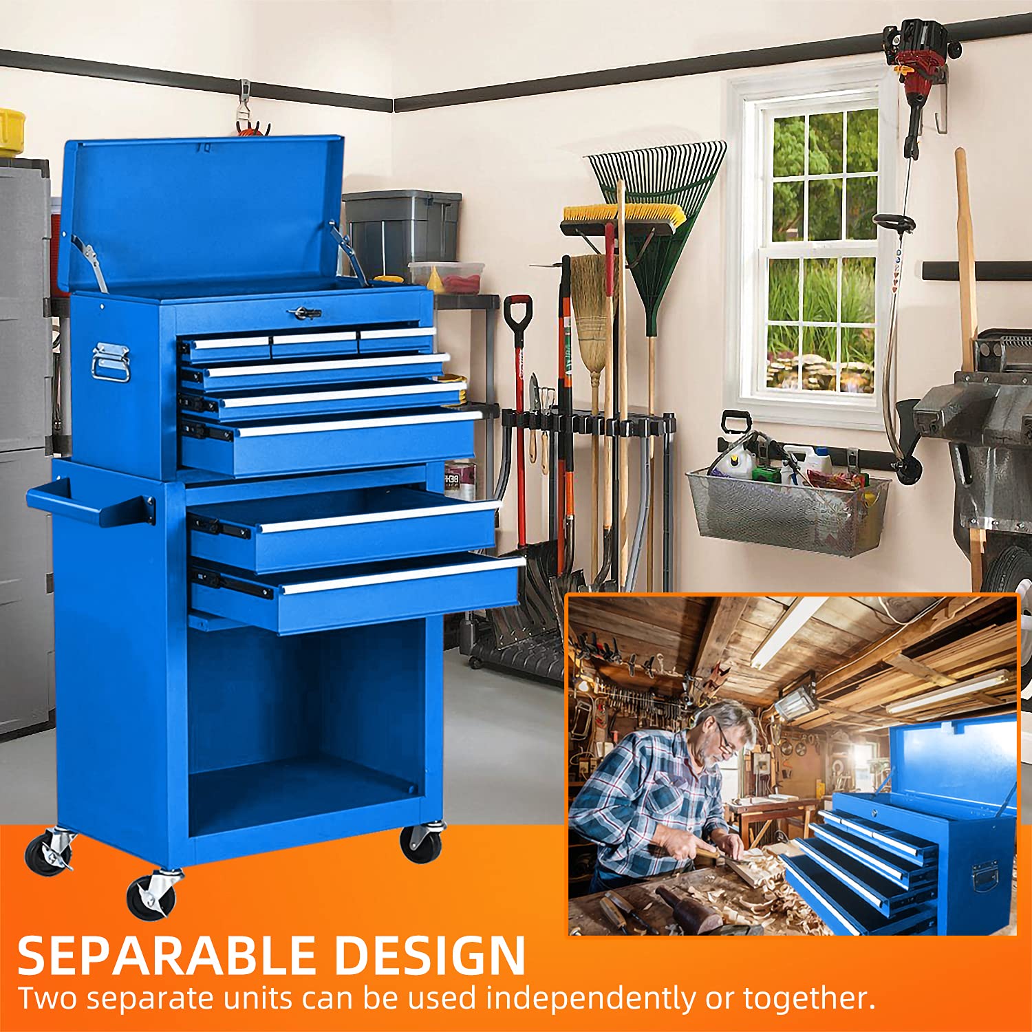 8 Drawer Rolling Tool Chest Lockable Large Tool Chest With Wheels 2 8-drawer-rolling-tool-chest-lockable-large-tool-chest-with-wheels-2