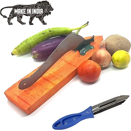 Buy CRM TRADERS® Folding Iron Blade Vegetable Fruit Cutter Vili Boti ...