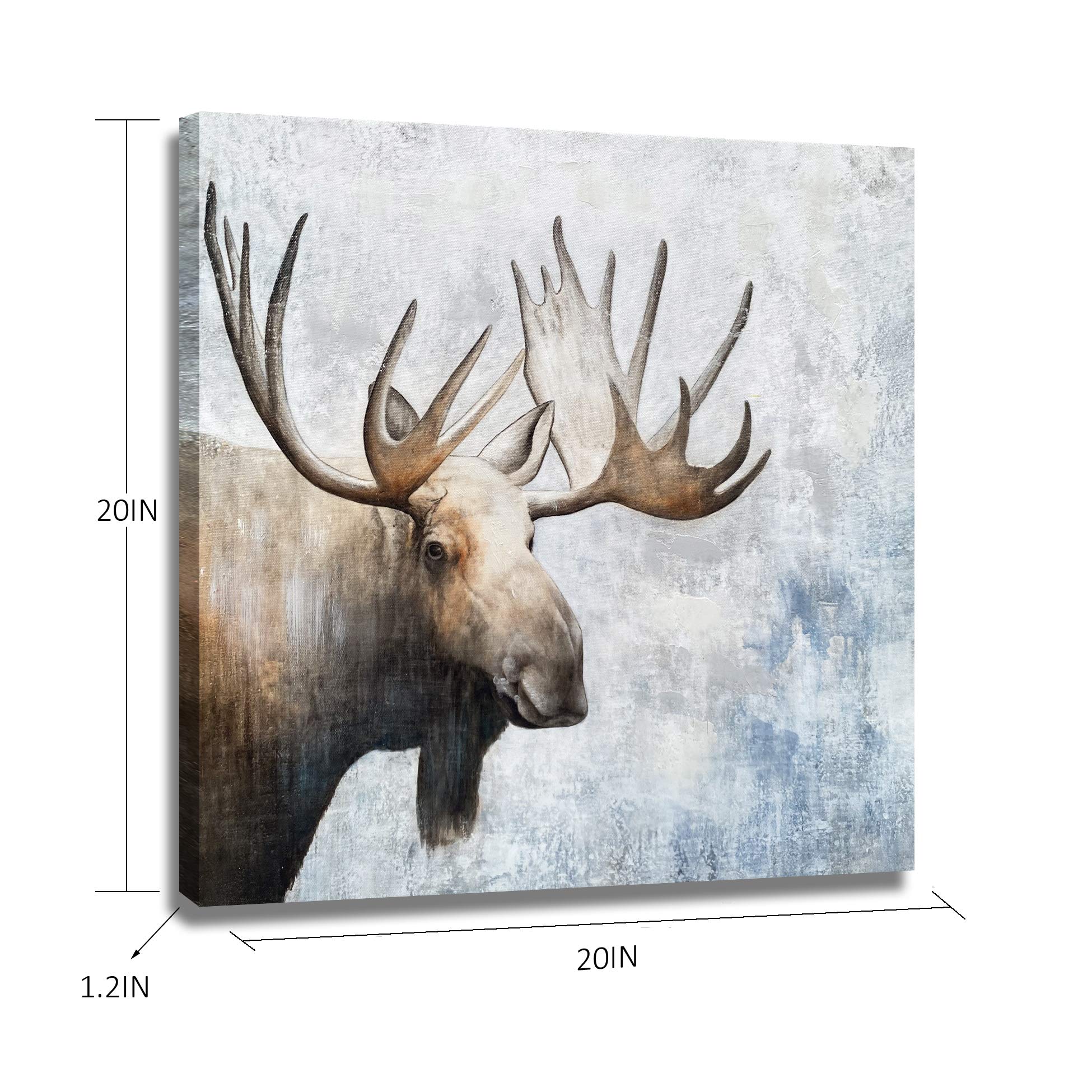 Moose Antler Painting