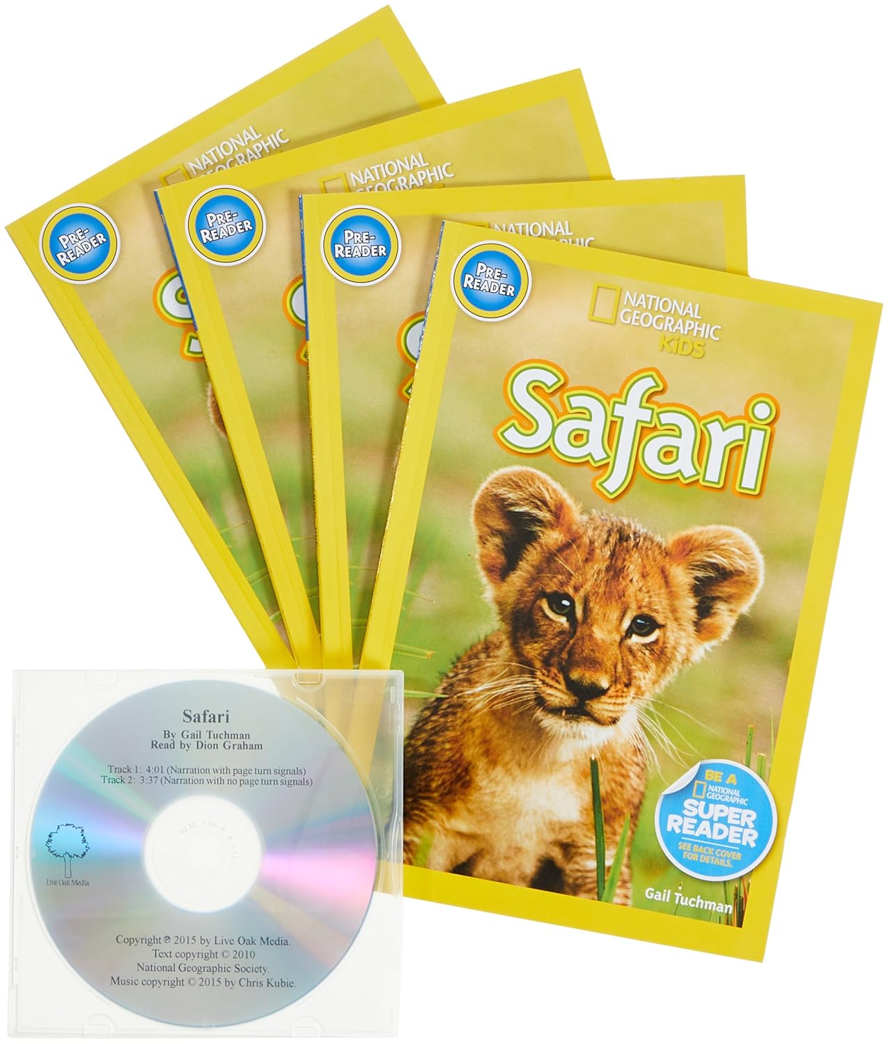 Safari (4 Paperback/1 CD) (National Geographic Kids): Tuchman, Gail ...