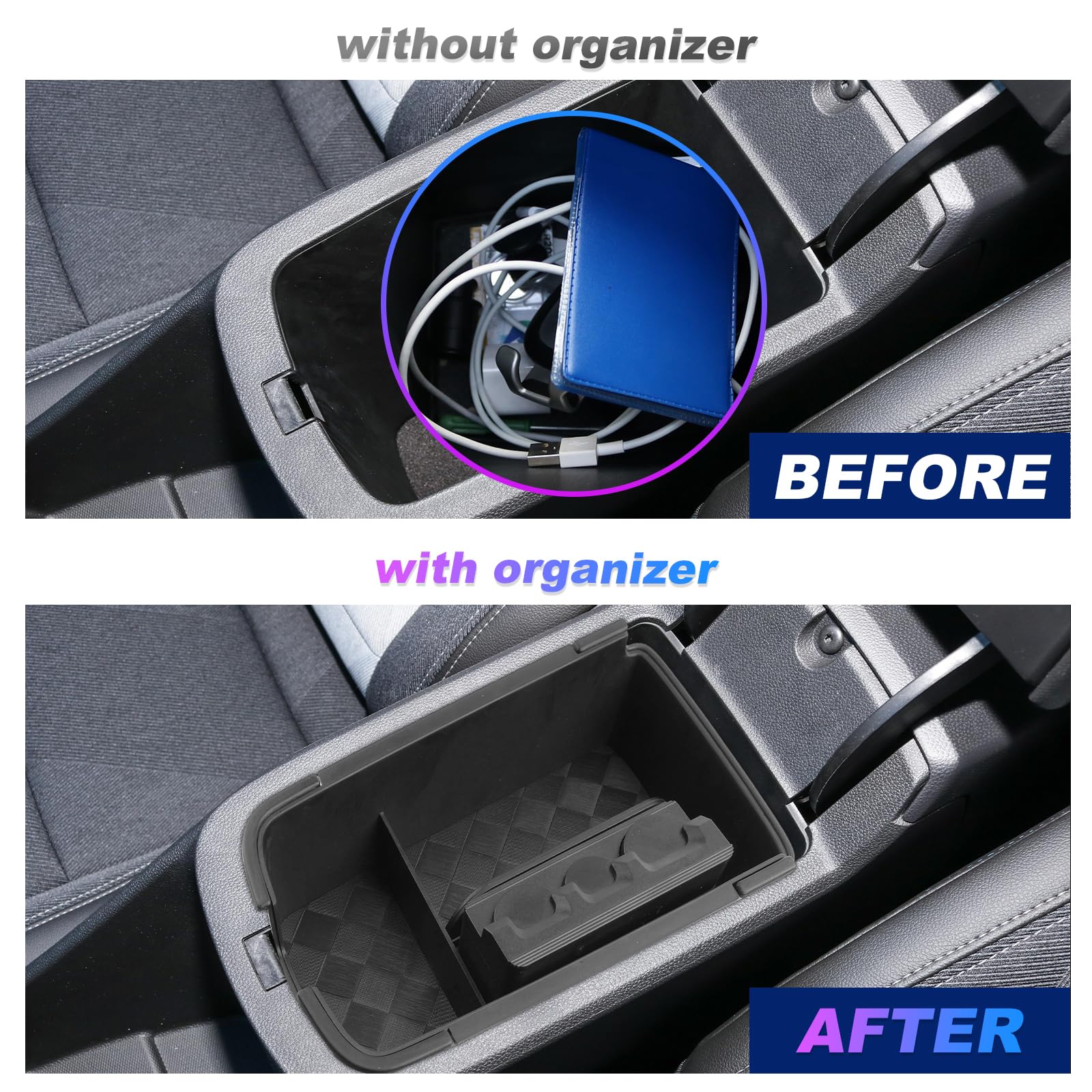 Snapklik.com : SXCY 2PCS For 2024 2025 Chevy Trax Center Console ...