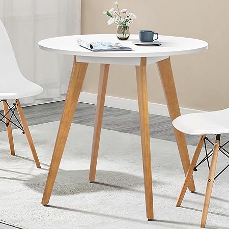 Amazon.com - OGMILL 28.3" Small Round Dining Table for 2, Wooden ...