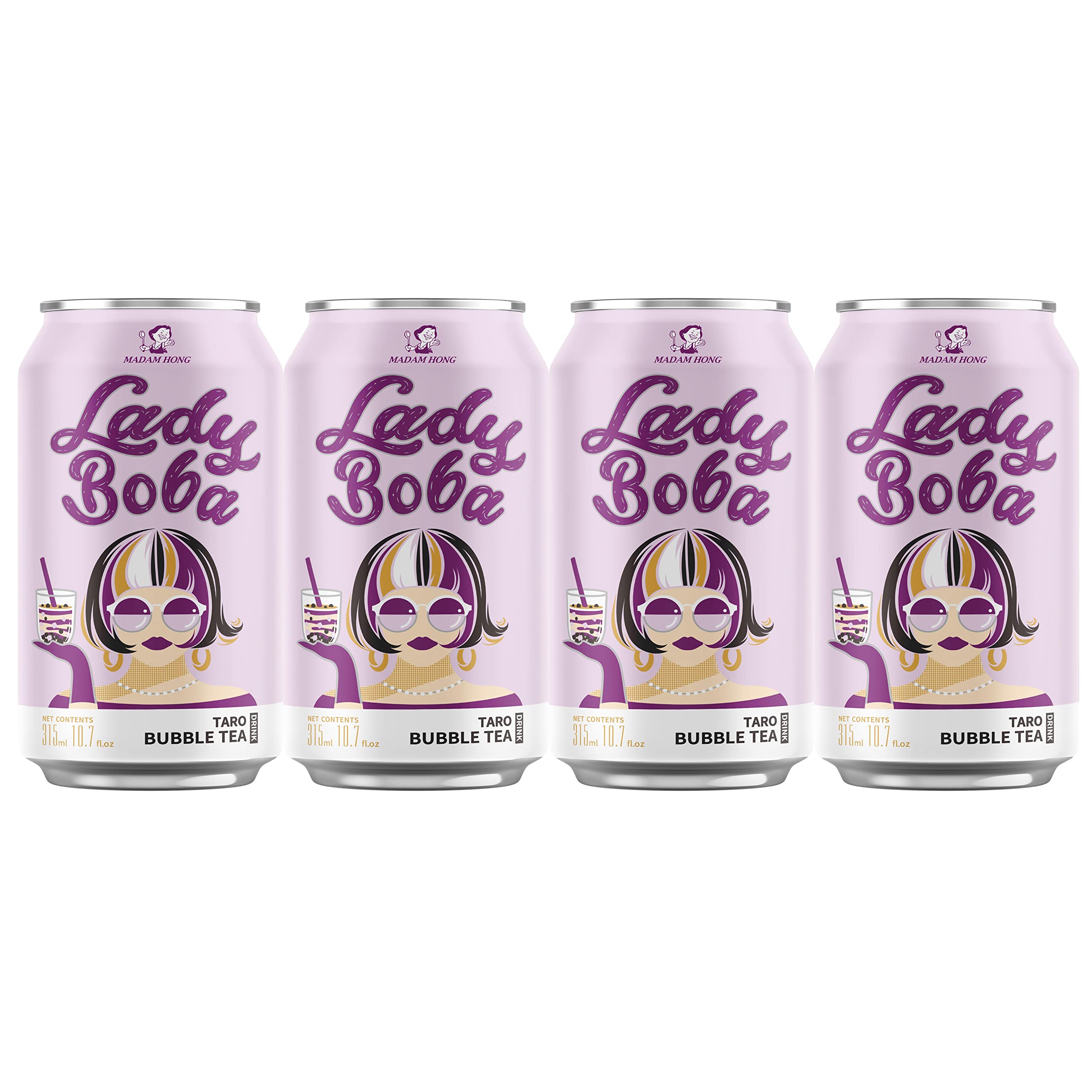 Pack Of 4 Lady Boba 4 Cans Milk Bubble Tea | Desertcart UNITED STATES