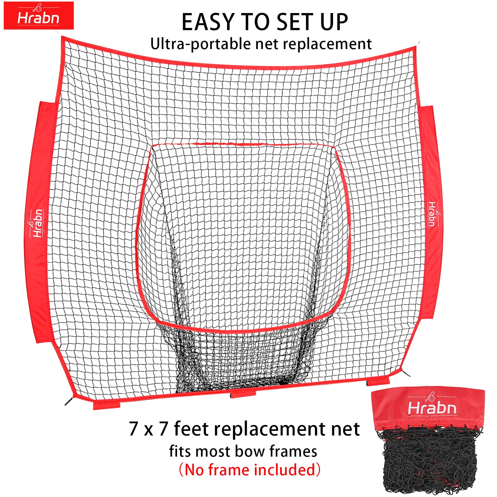 Baseball & Softball Replacement Net (NET ONLY) 7-Strand Heavy Duty ...