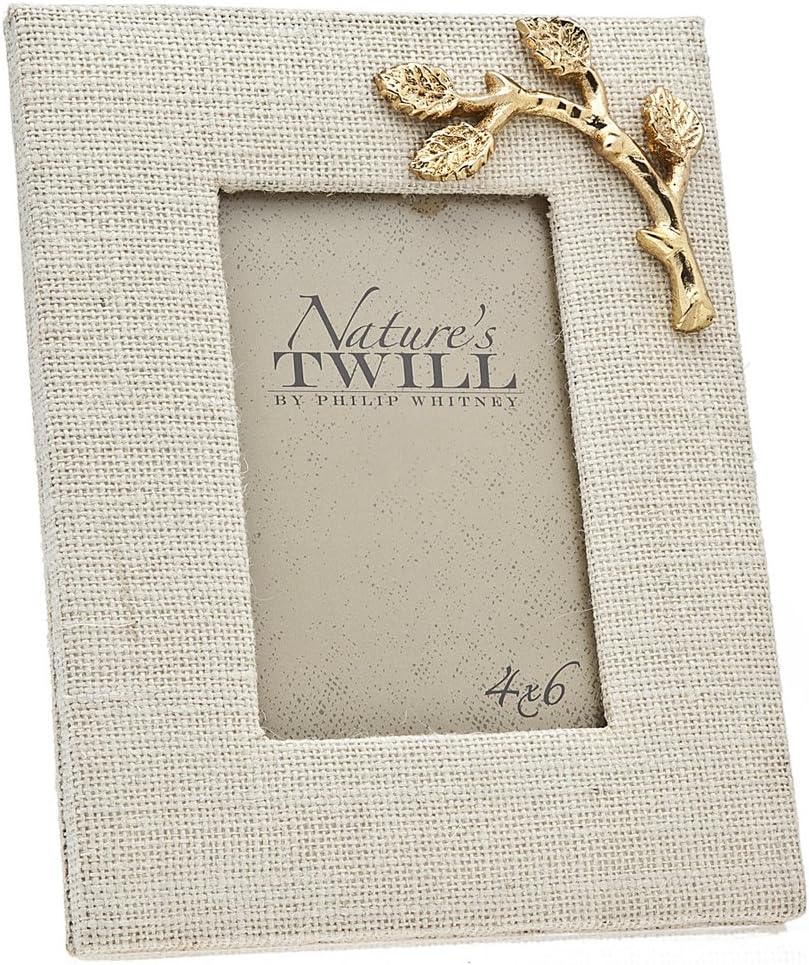 Amazon.com - Philip Whitney Natures Twill 4x6 Picture Frame Natural ...