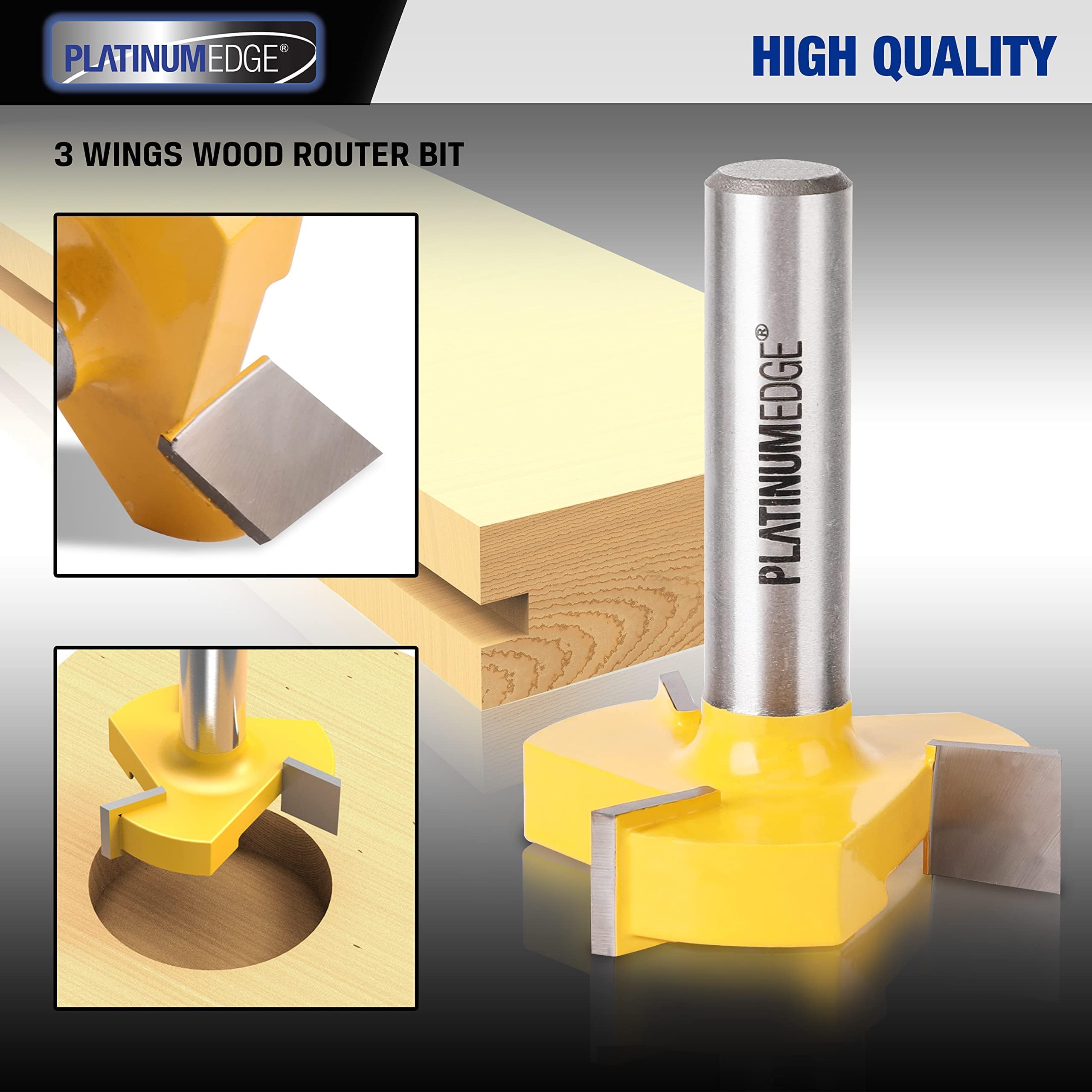 PLATINUMEDE Spoilboard Surfacing Router Bit, 1/2 inch Shank 2 inch ...