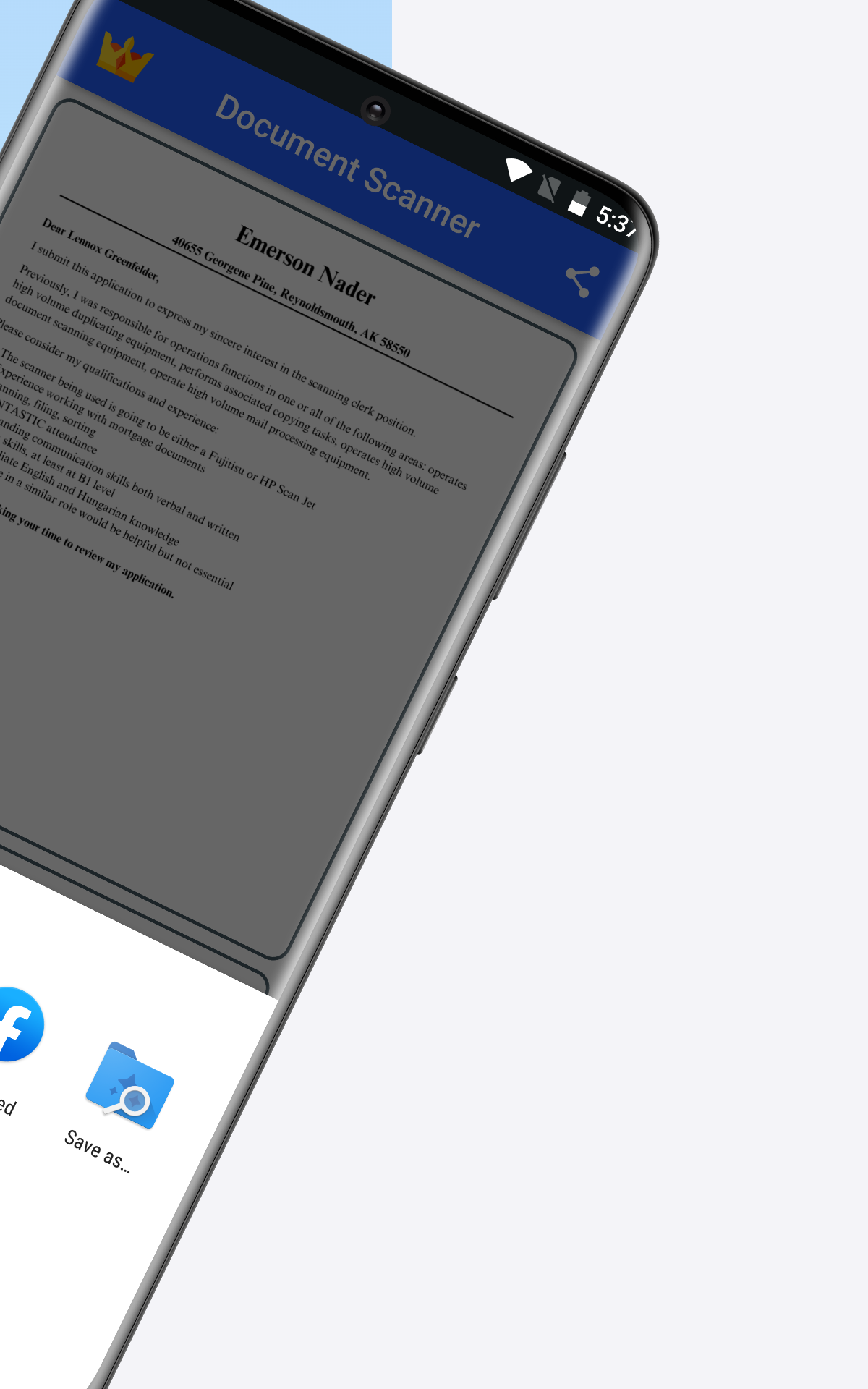 Document Scanner - Scan to PDF - App on Amazon Appstore