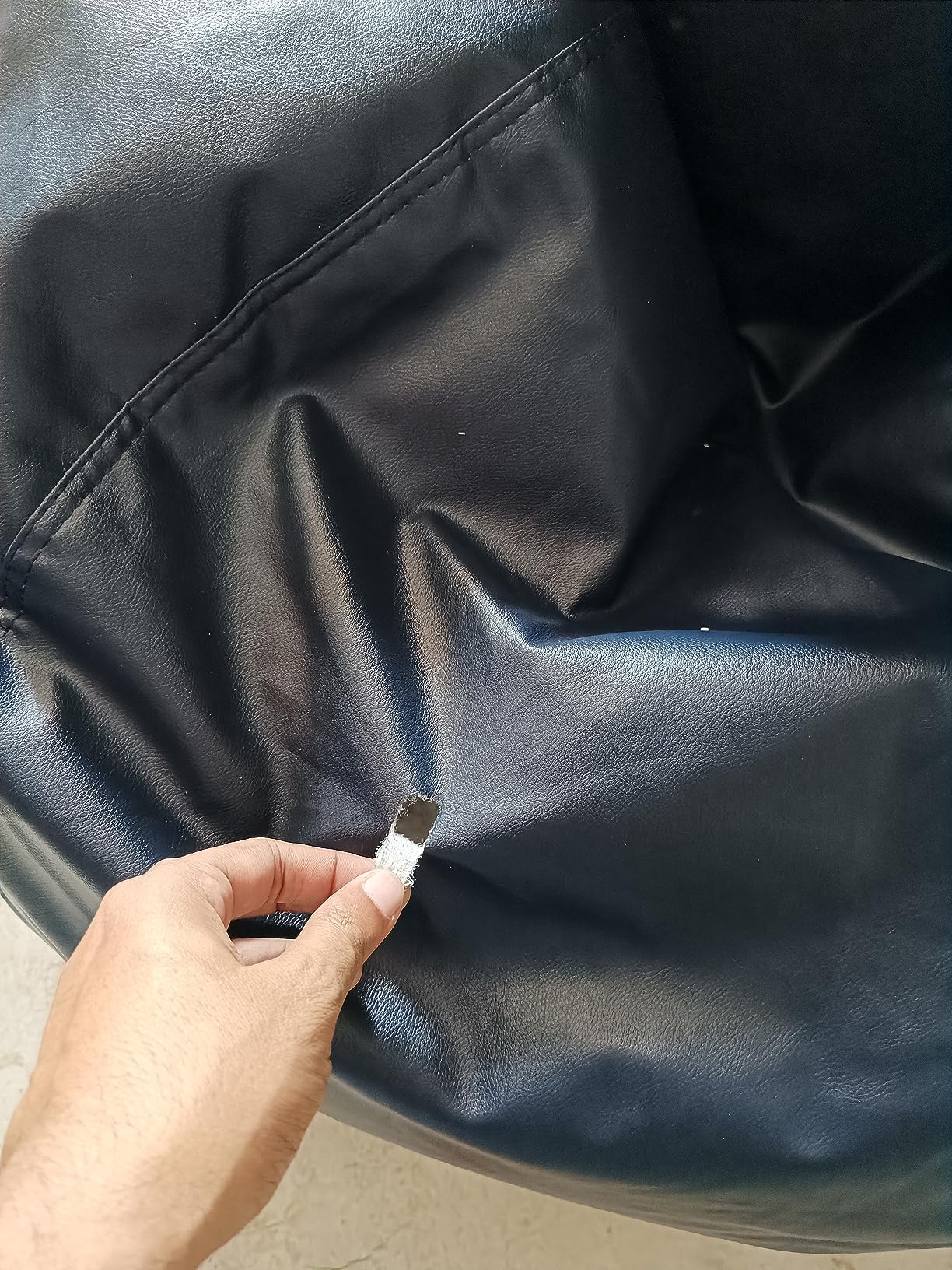 GIGLICK XXXL Premium Faux Leather Filled with Beans Bean Bag with ...