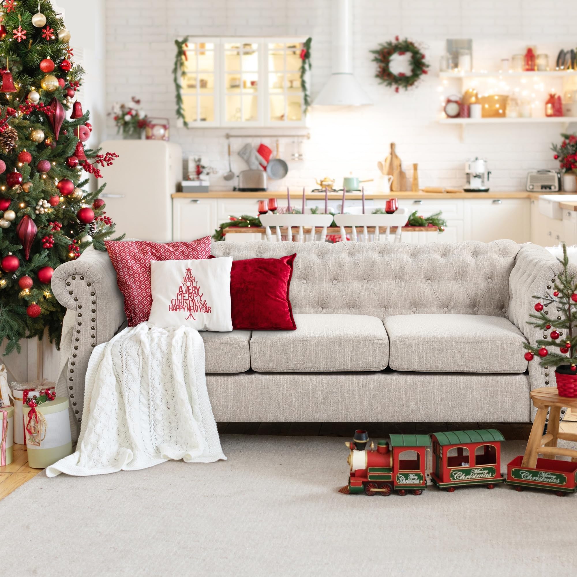 Morden Fort [Upgraded] Deep Seat Couch Oversized Sofa [No Sagging] 3 ...