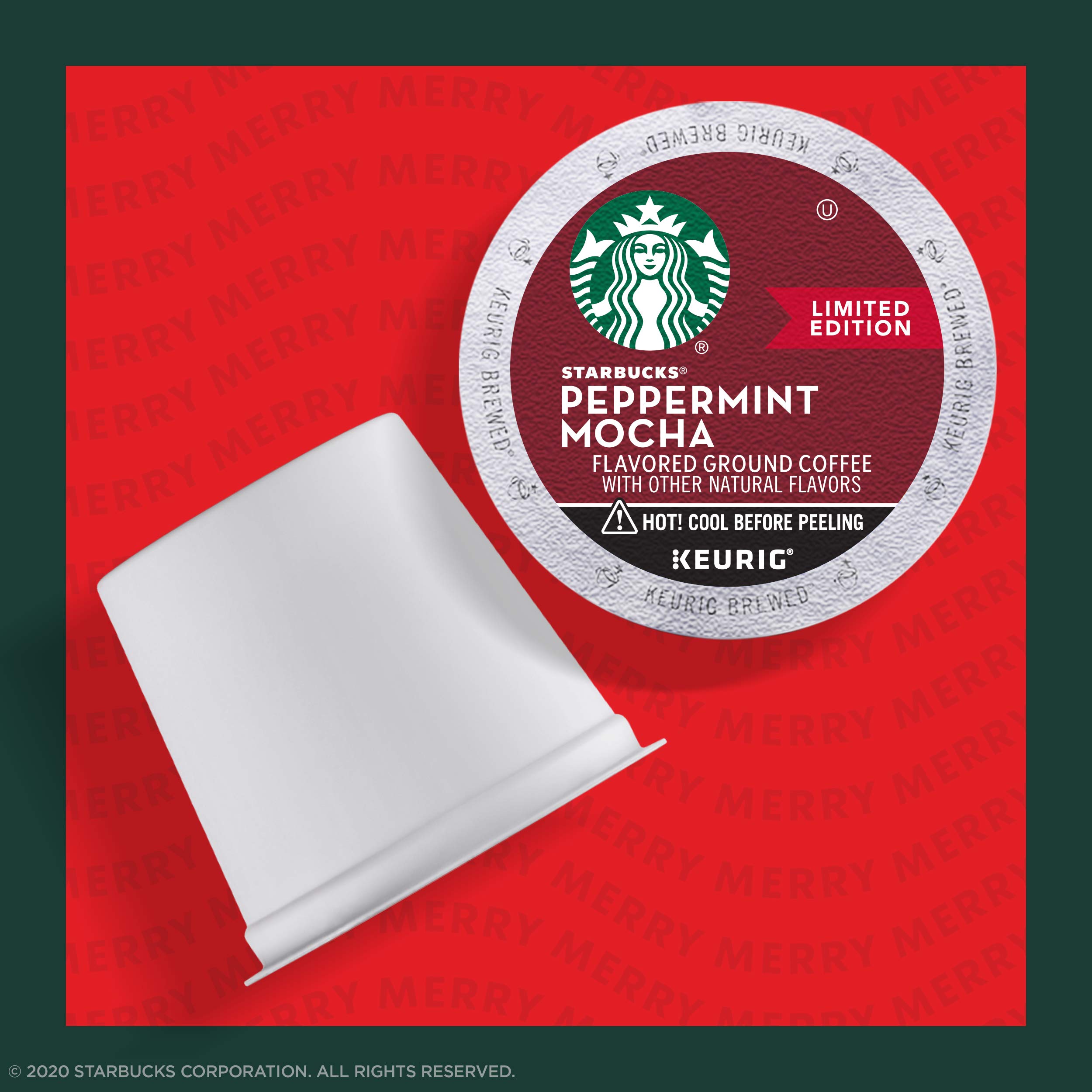 Snapklik.com : Starbucks K-Cup Coffee Pods, Peppermint Mocha Naturally Flavored Coffee For ...