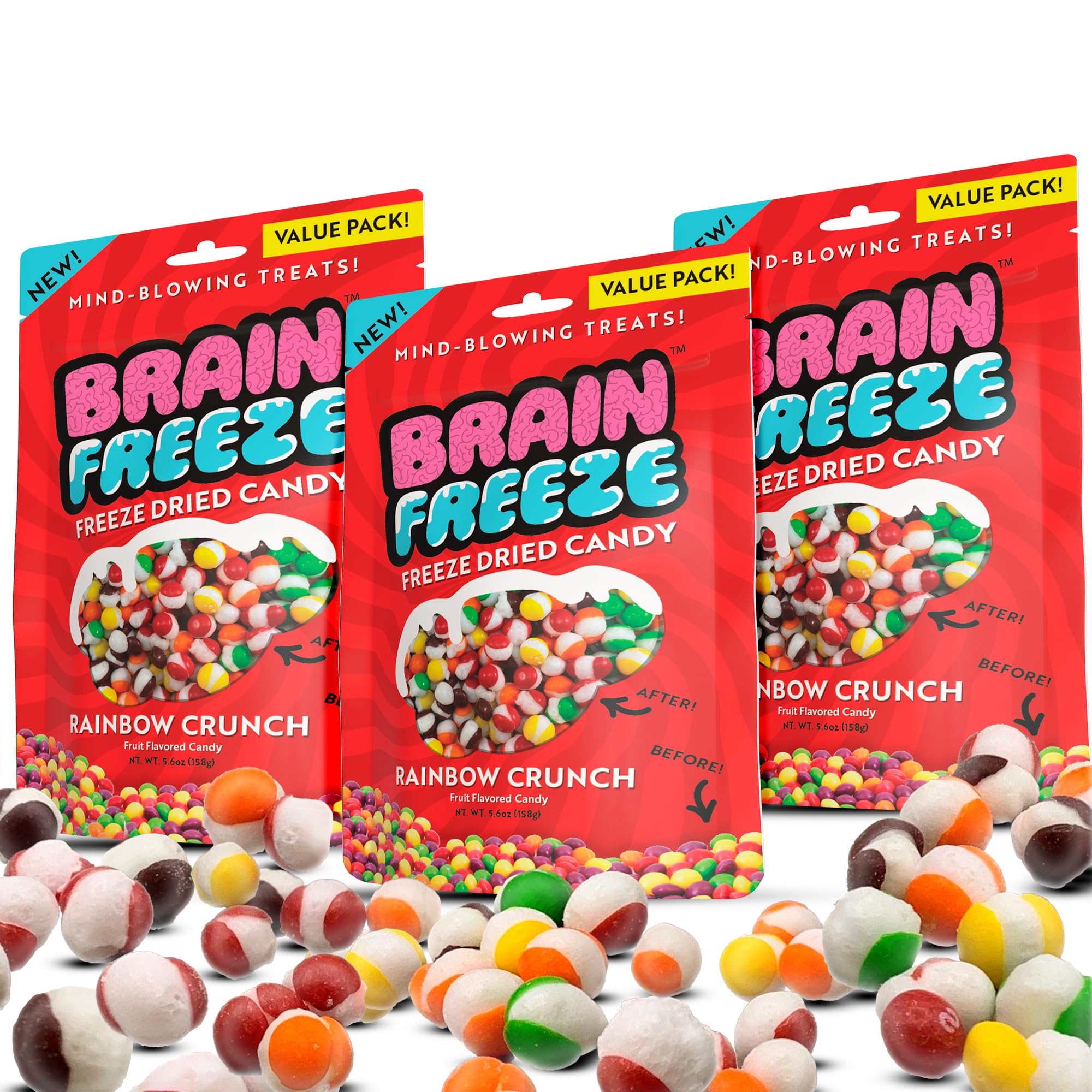 Amazon.com : Brain Freeze Crunch Freeze-Dried Candy – Irresistible ...