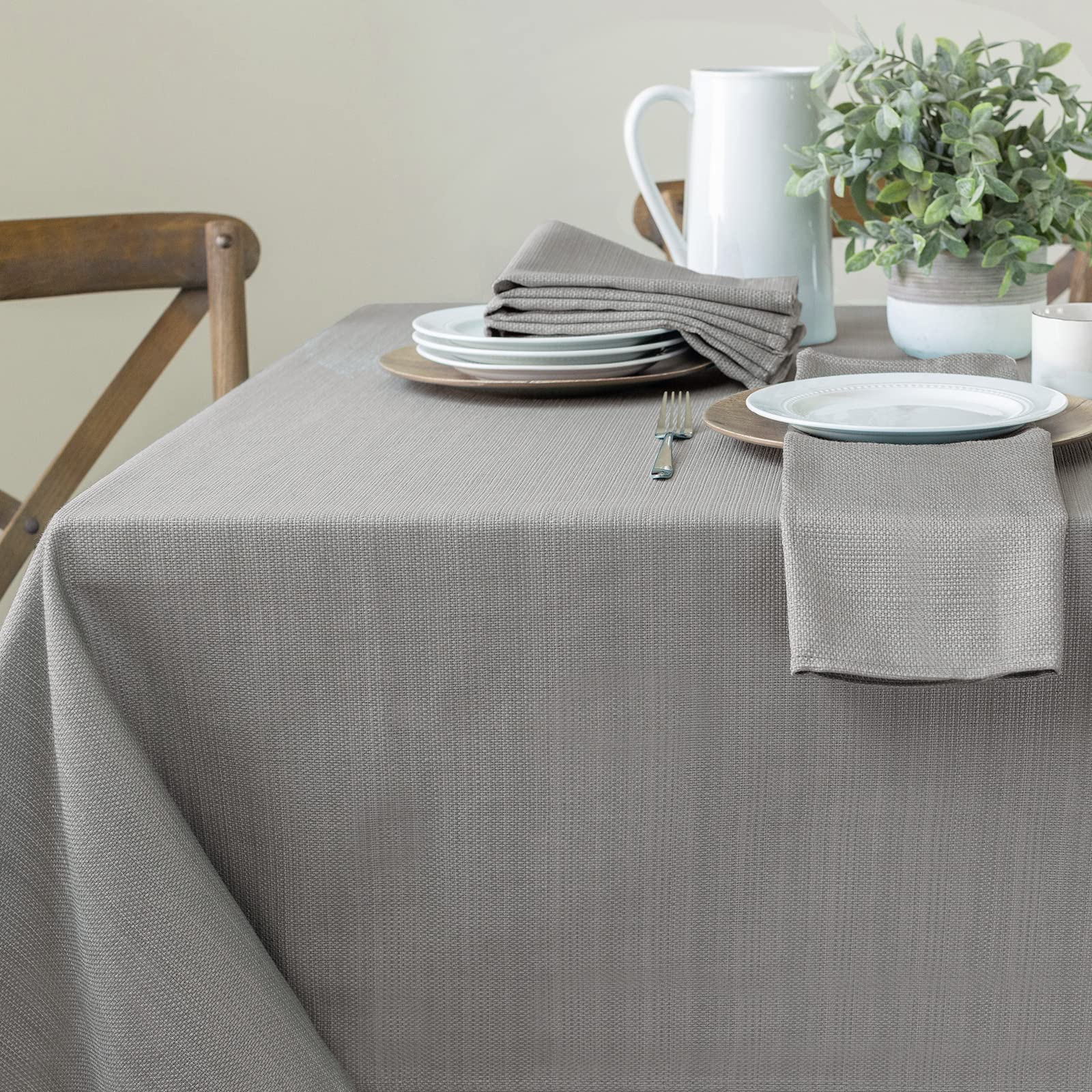 Snapklik.com : Benson Mills Cameron Textured Fabric Table Cloth, For ...