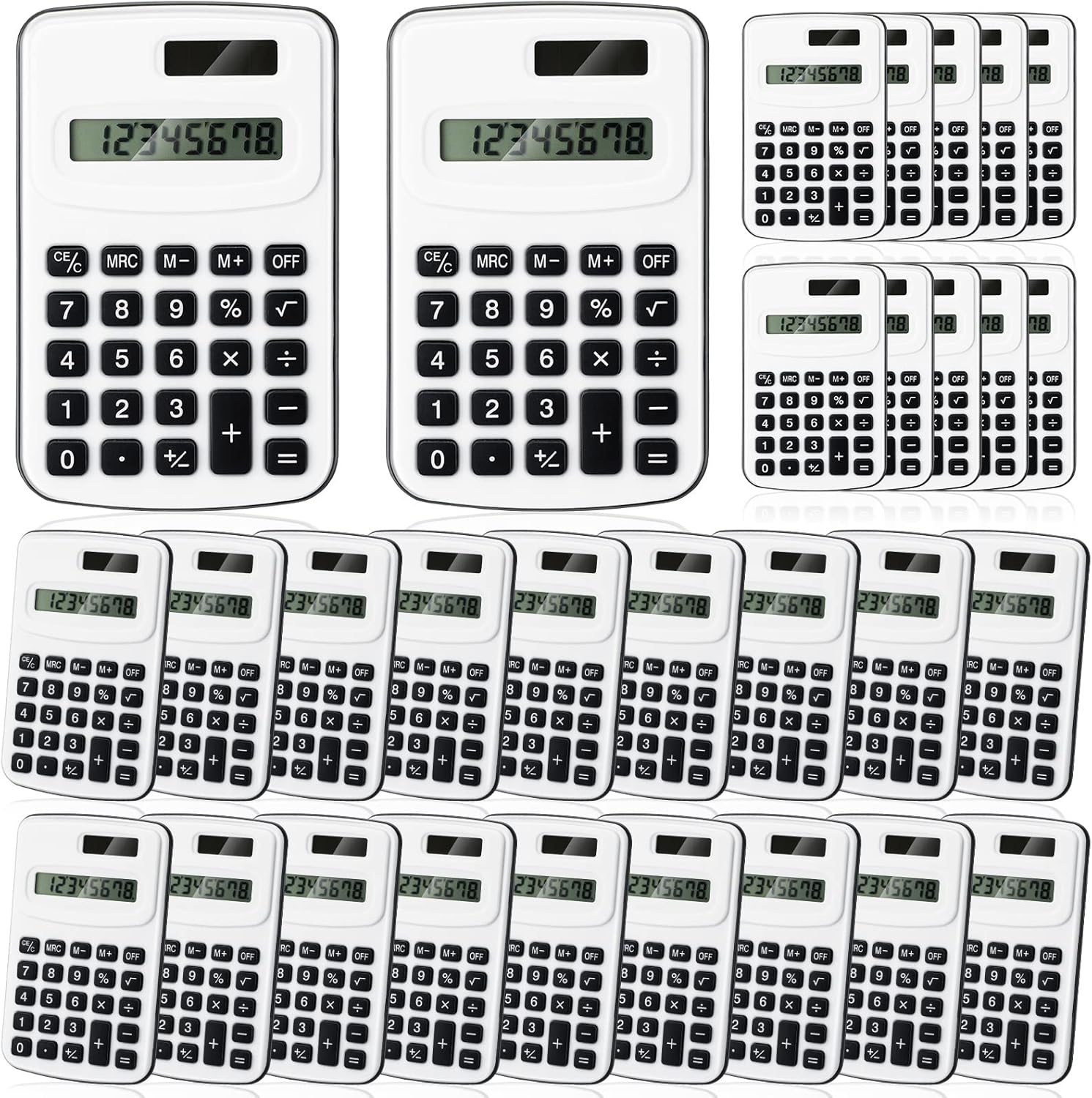 Treela 30 Pcs Pocket Size Calculator for Students Bulk Mini Handheld ...