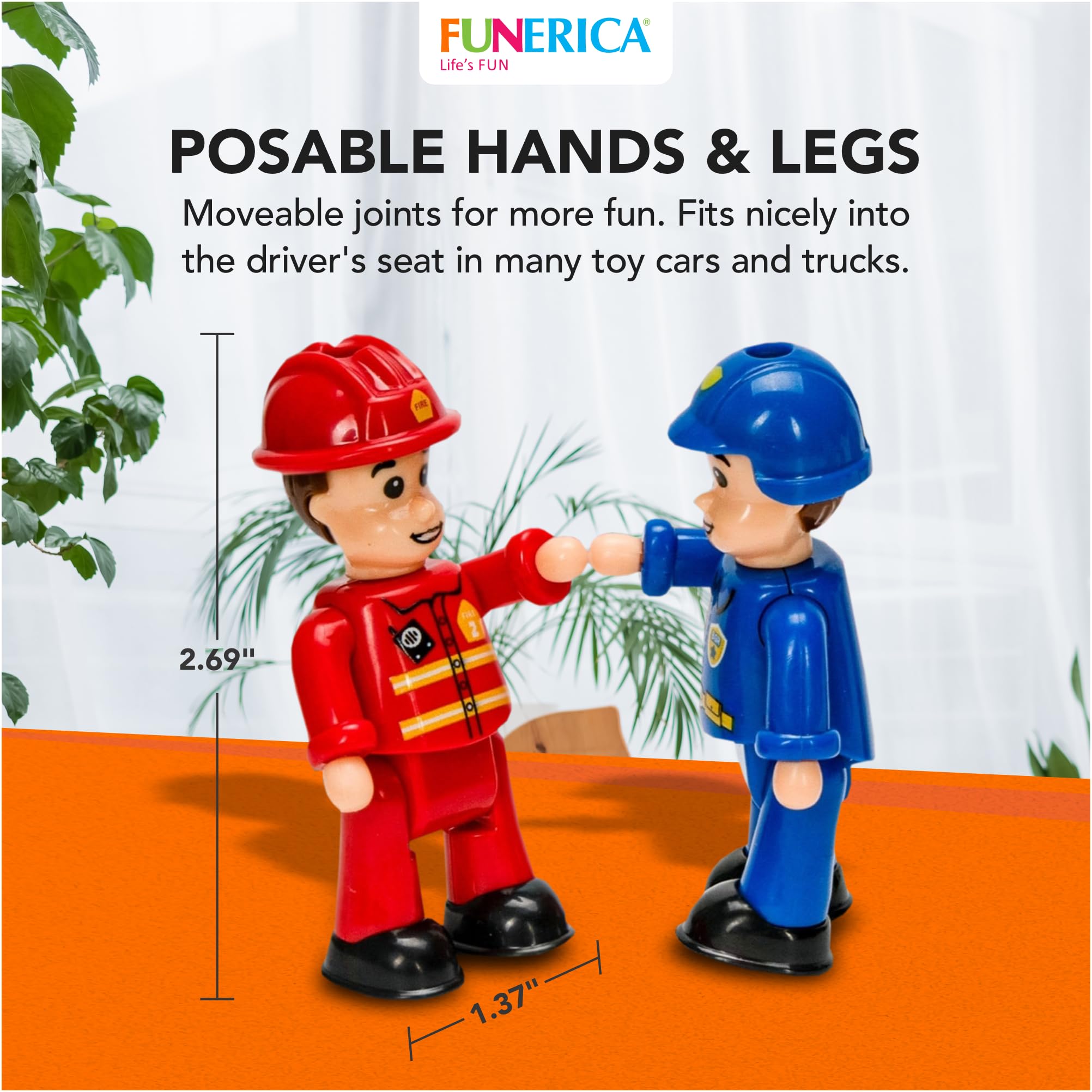 Snapklik.com : FUNERICA 8-Set Bendable Play People Figures For Kids ...