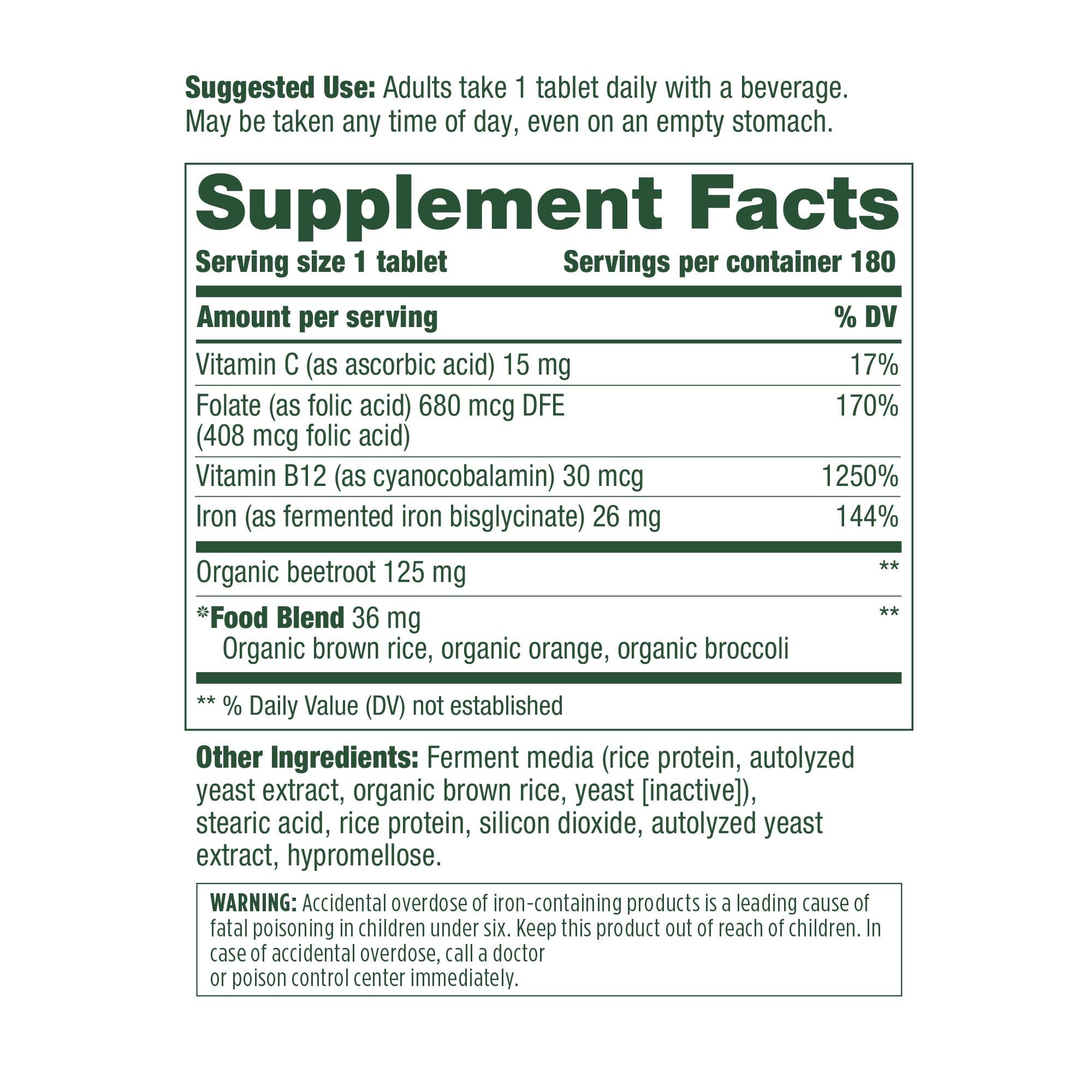 Snapklik.com : MegaFood Blood Builder - Iron Supplement Clinically ...