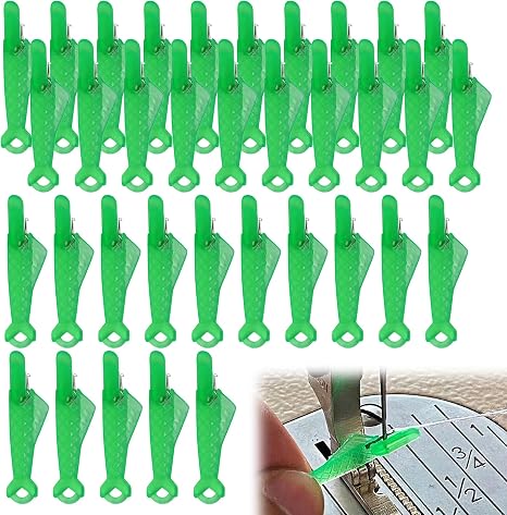 Amazon.com: 35pcs Sewing Machine Needle Threader,Green Fish Mouth ...