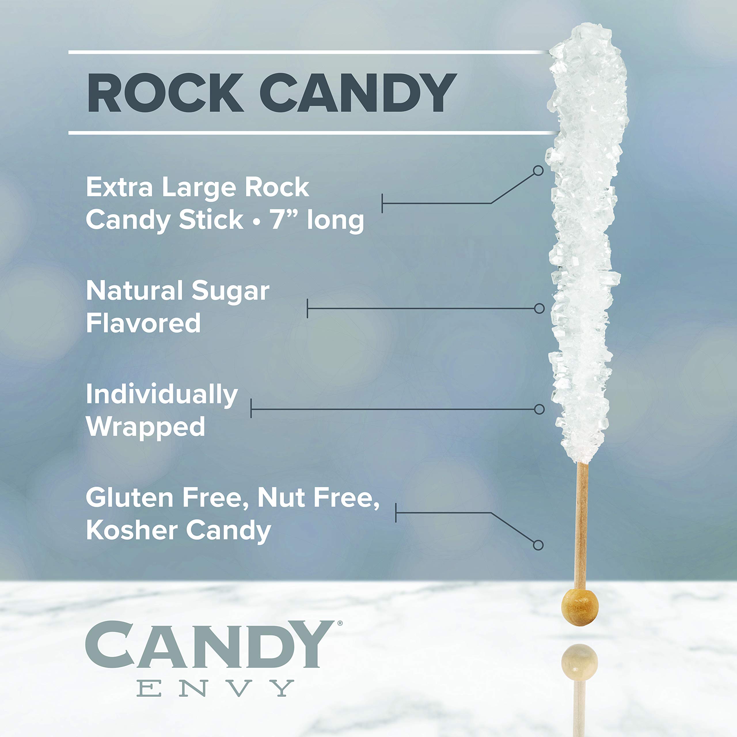 Dragon's Breath Rock Candy Sticks - 18 Individually Wrapped Rock Candy ...