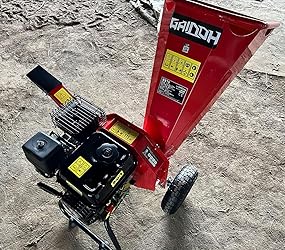 Amazon | ウッドチッパー Gaidoh エンジン粉砕機 75mm粉砕能力 7.5馬力 粉砕機エンジン式 小型ガーデンシュレッダー 4サイクルOHV 半自動粉砕機 ゴミ処理 農家 造園業 ...