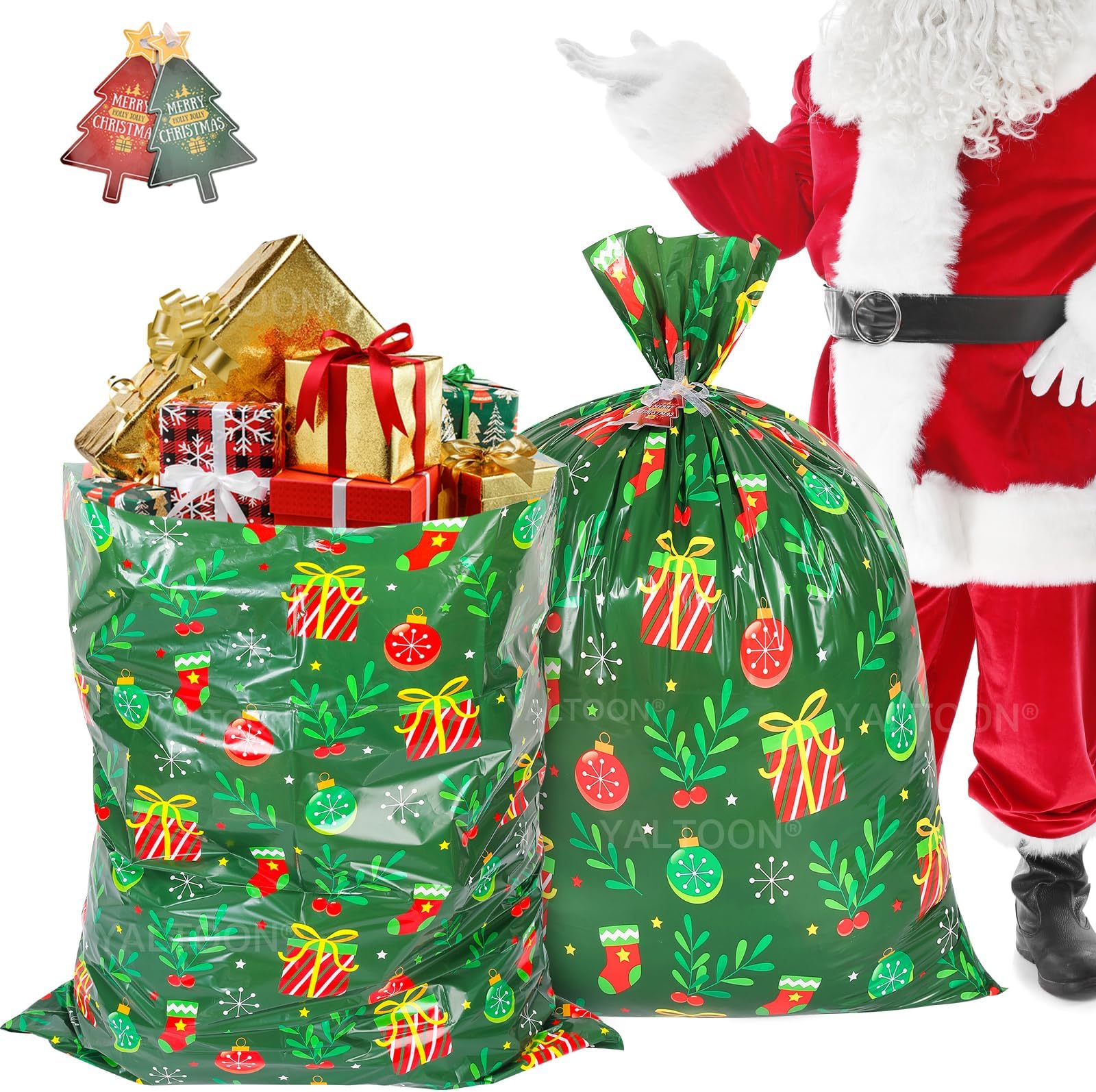 Amazon.com: Large Christmas Gift Bags, 2PCS 44"X 36" Jumbo Extra Large ...
