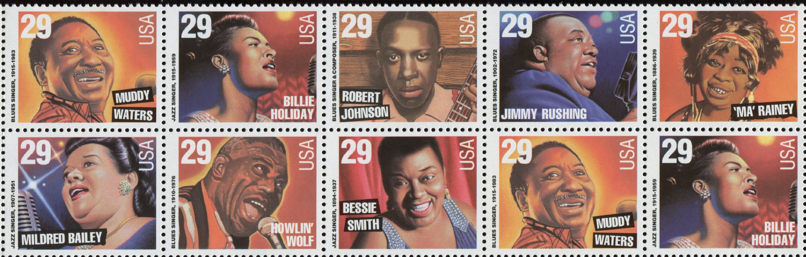 Amazon.com: JAZZ & BLUES SINGERS ~ MUDDY WATERS ~ ROBERT JOHNSON ~ "MA ...