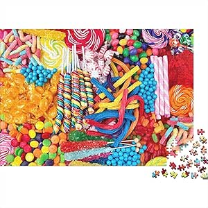 Amazon.com: Candy Jigsaw Puzzles 500 Piece for Adults, Colorful ...
