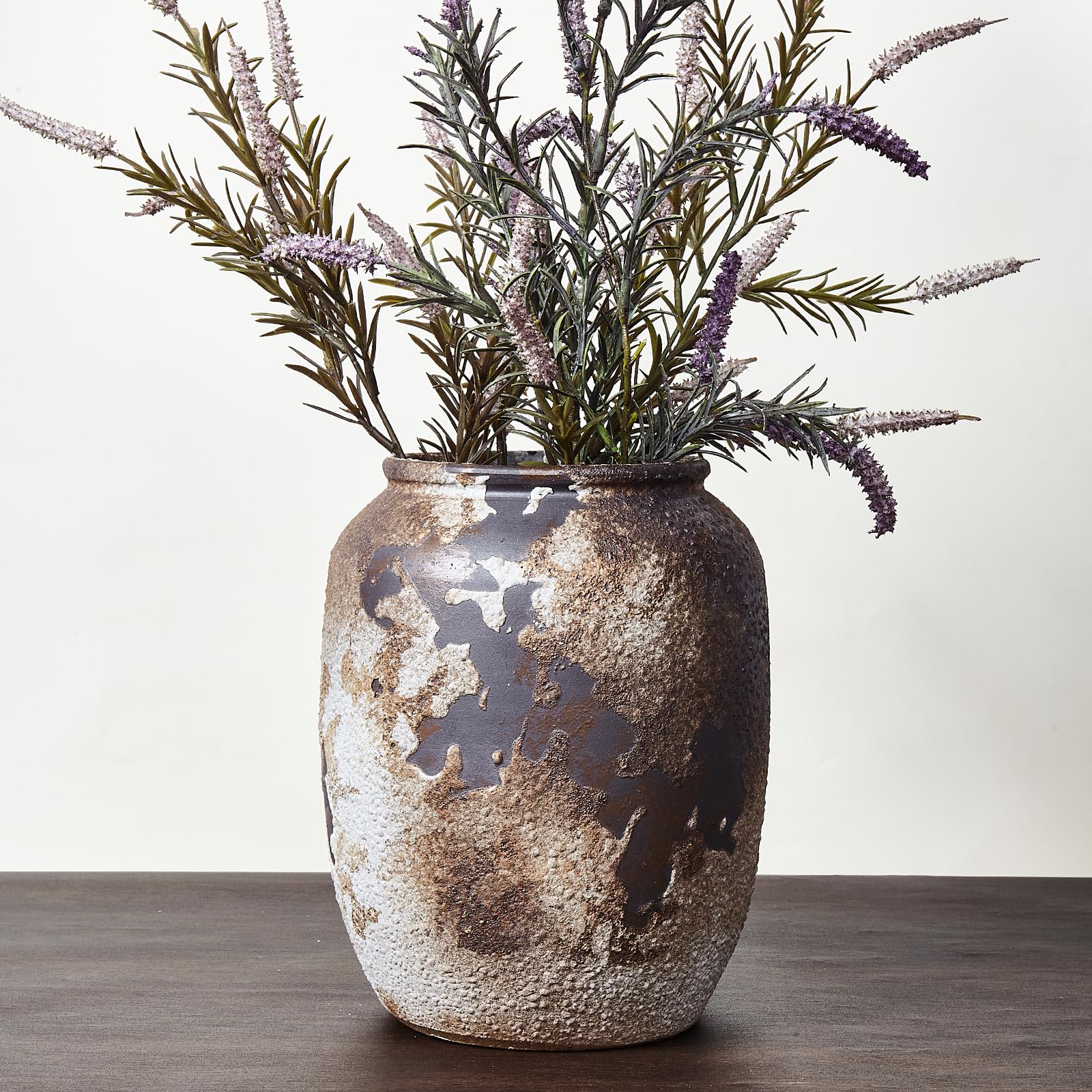 Amazon.com: Rustic Vase for Living Room Large Pottery Vase Ceramic ...