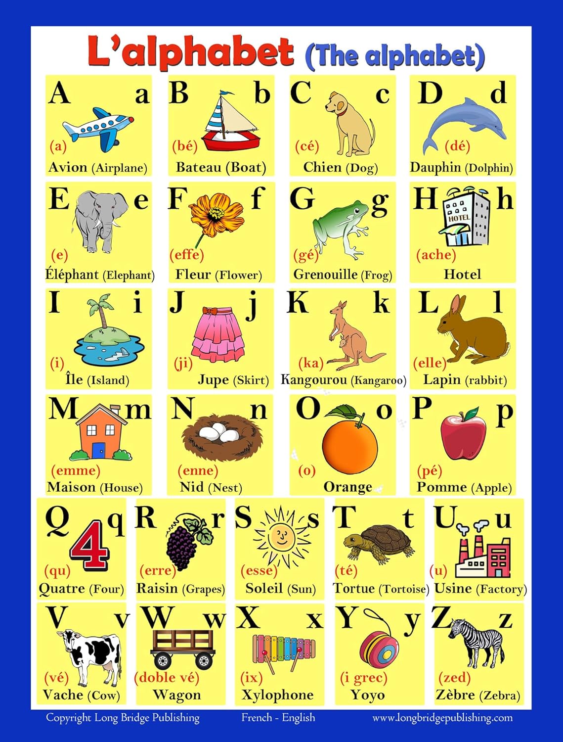 Amazon.com: Long Bridge Publishing French Language School Poster ...