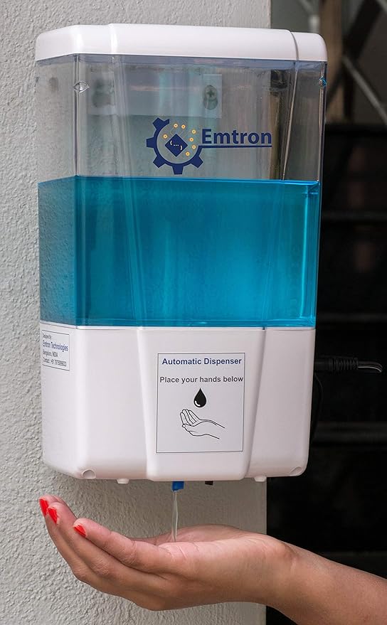 Emtron Touch Free Automatic Hand Sanitizer Dispenser Machine for Liquid ...