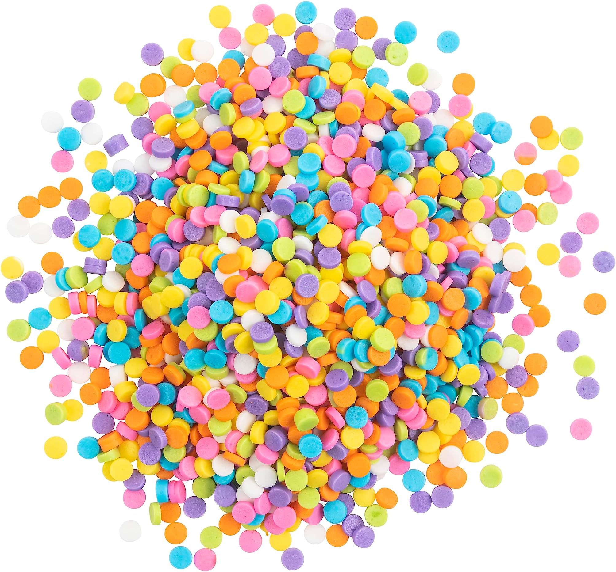 Amazon.com: Pastel Quin Sprinkles, OliveNation Pastel Candy Quins ...