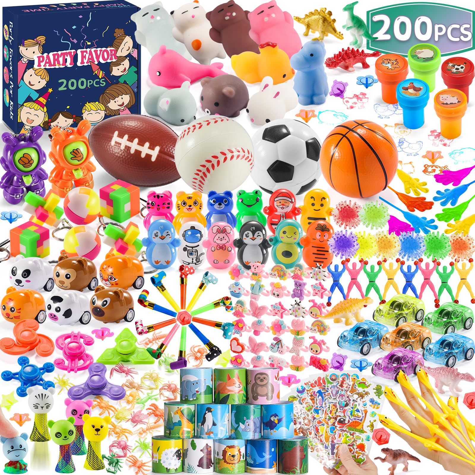 Amazon.com: Yutin 200PCS Party Favors, Treasure Chest Prize Box Toys ...