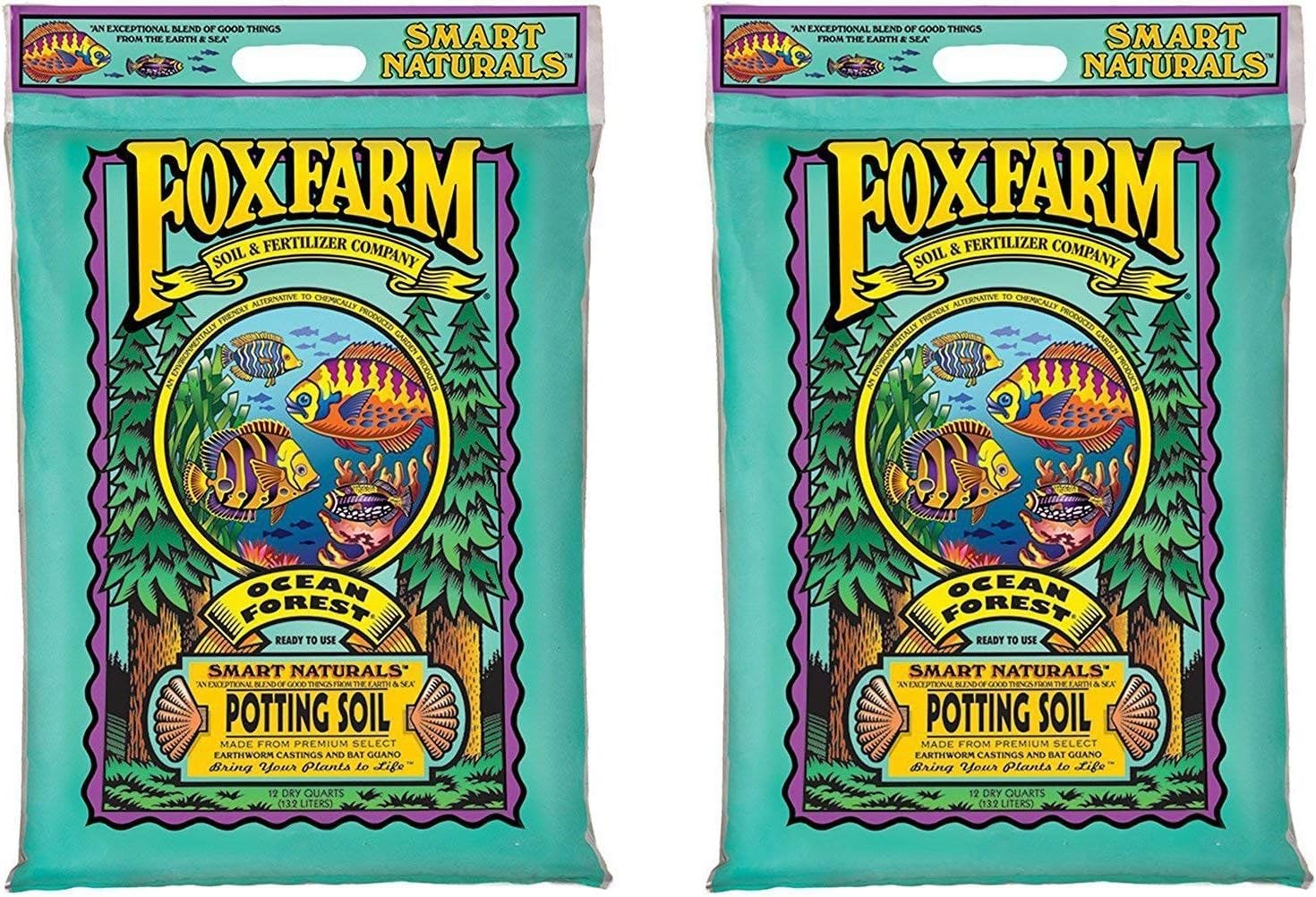 Amazon.com : FoxFarm Ocean Forest Potting Soil, 1.5 cu ft, brown/a ...