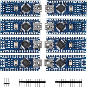Amazon.com: DORHEA 8Pcs for Nano V3.0 ATmega328P Nano Board CH340 5V ...