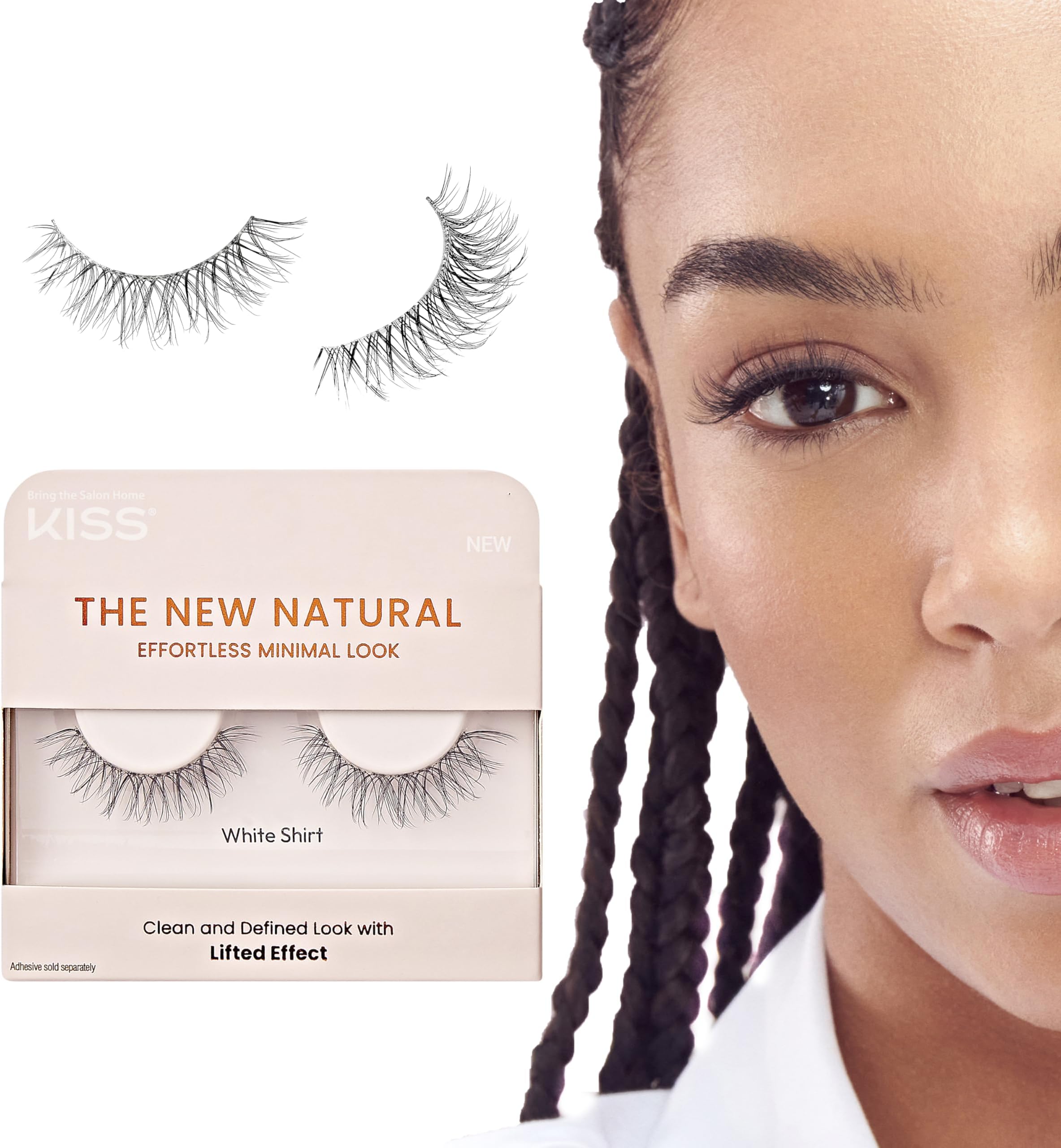 Amazon.com: KISS LASH-101 All-In-One False Eyelashes Kit for Beginners ...