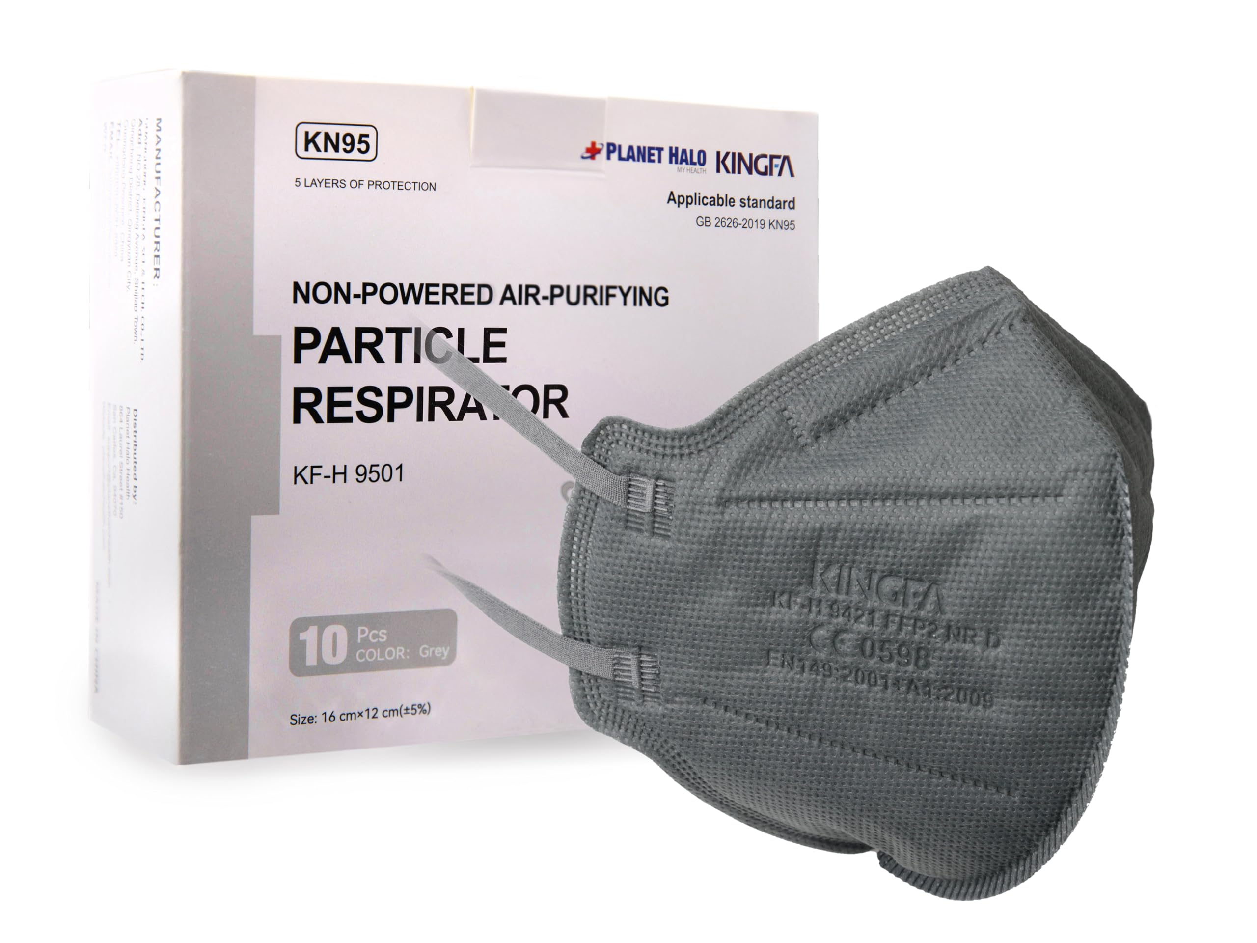 PLANET HALO Kingfa Color Mask - Pack of 10 Gray 2nd Generation - Large ...