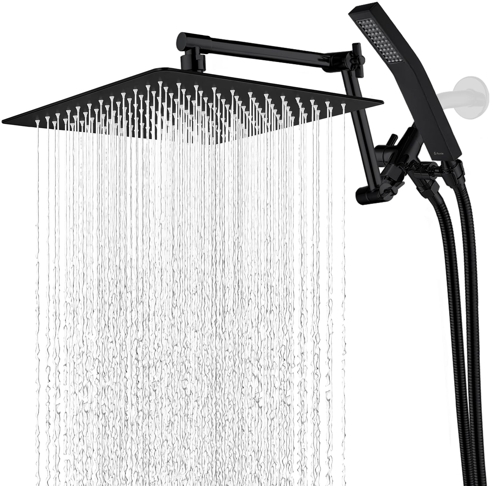 Snapklik.com : G-Promise All Metal 12 Inches Rainfall Shower Head