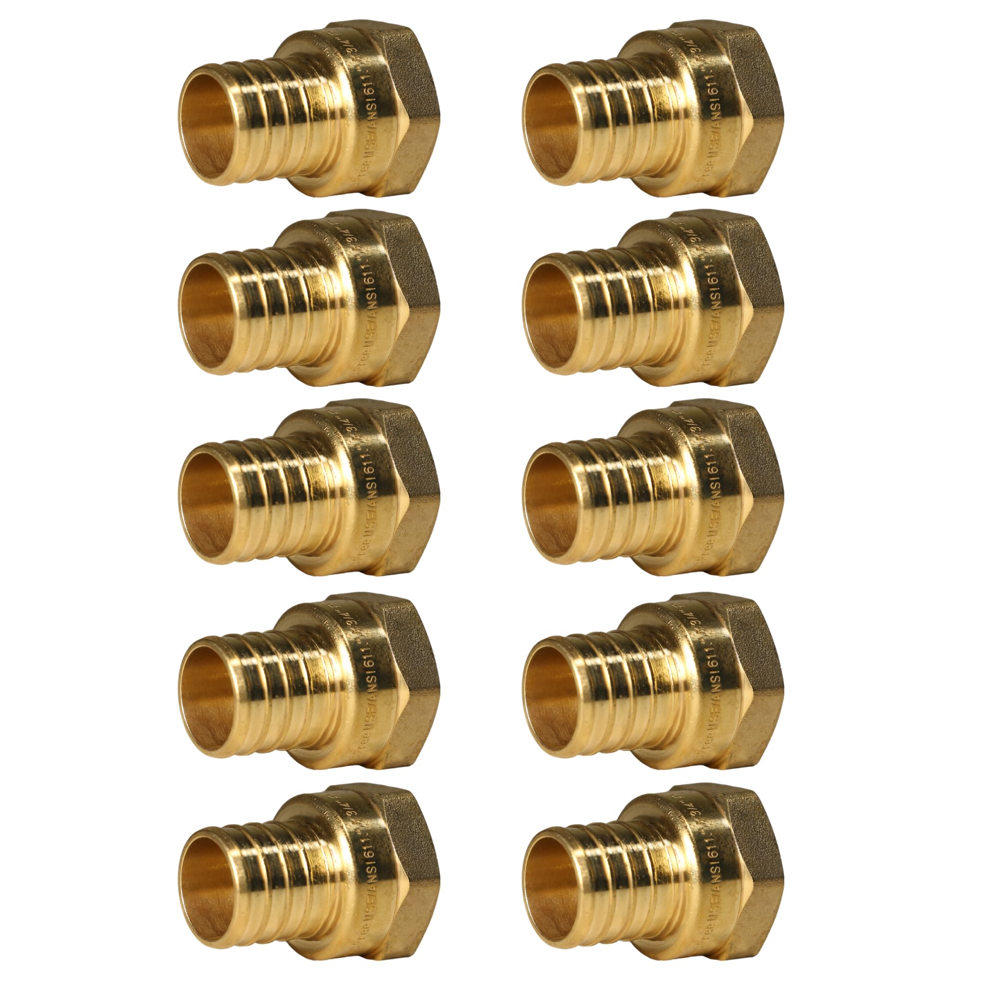 Amazon.com: 5 Pieces XFITTING 1" Pex x 3/4" Female NPT Adapter, 23-4-6 ...