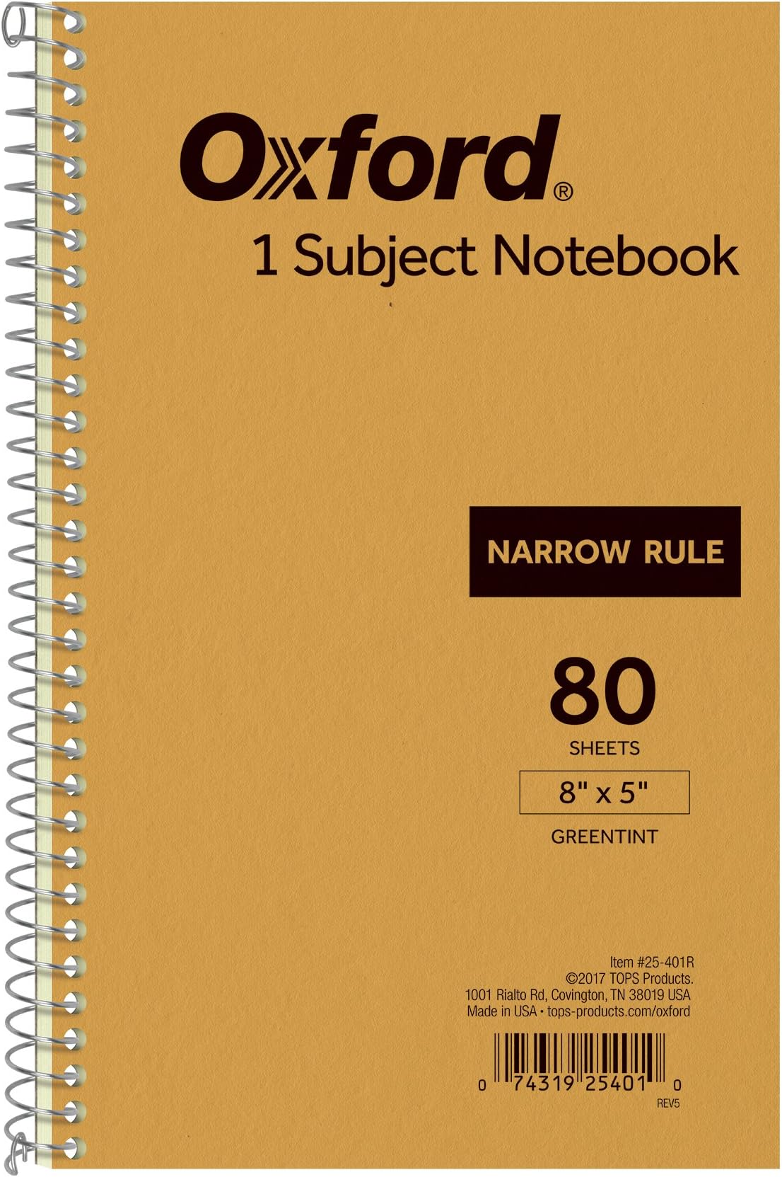Amazon.com : Tops Second Nature Notebook, Recycled, 5 x 8 Inches ...