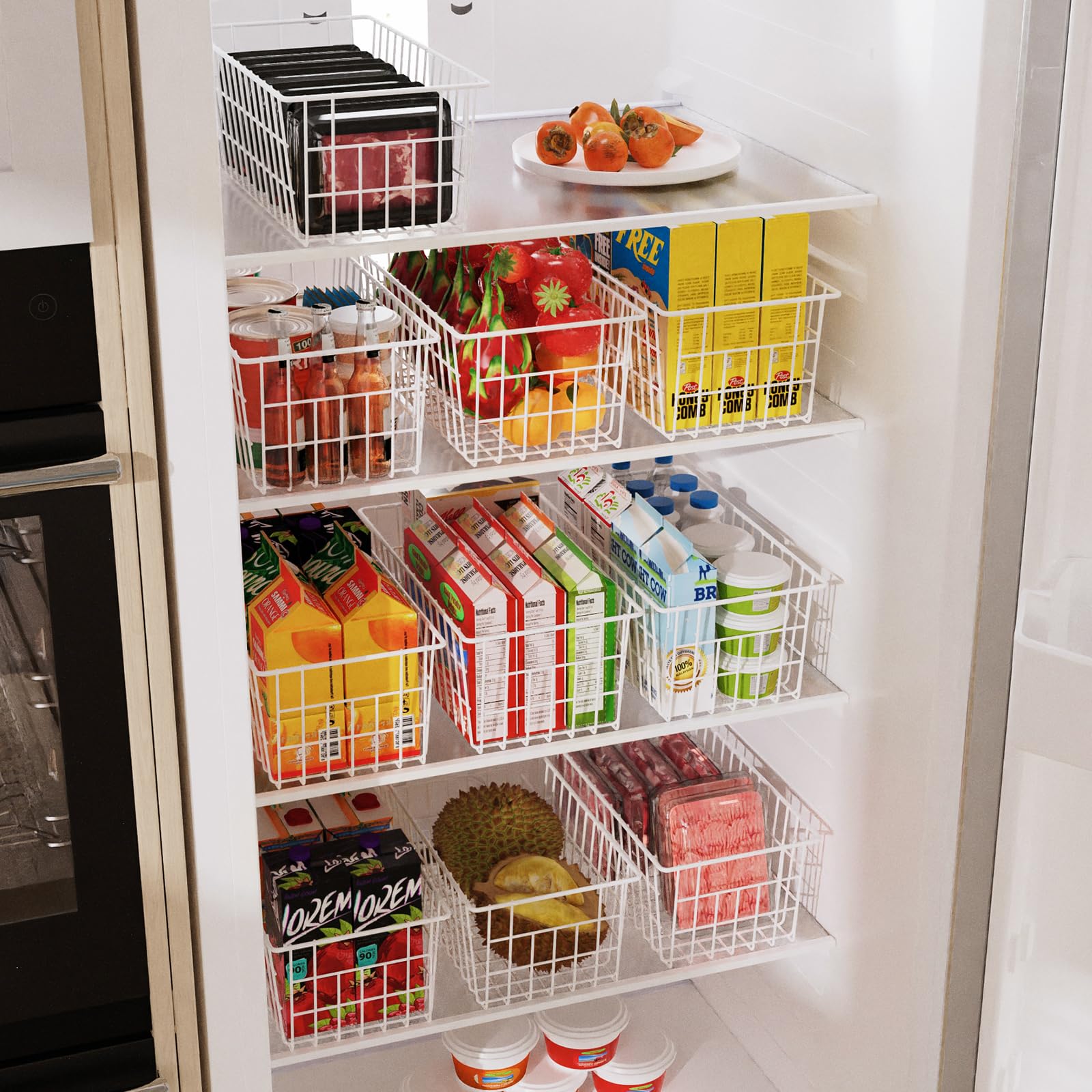 Snapklik.com : Freezer Organizer Bins, Freezer Baskets For Chest ...