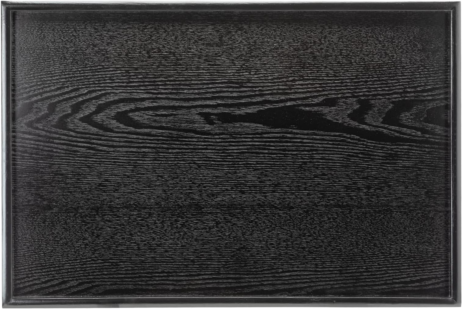 Amazon.com: MyGift Rustic Black Brown Wood Large Serving Tray with Handles, Rectangular ...