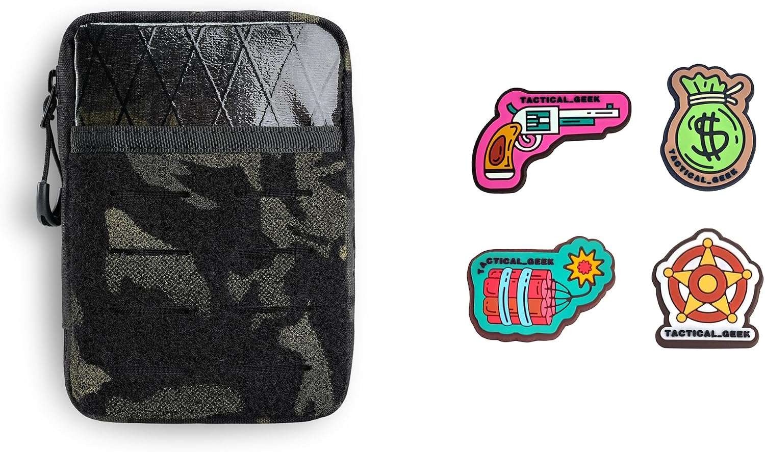 Amazon.com: TACTICAL GEEK Block E 3.0 EDC Pouch Black Camo and BG09 ...