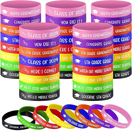 Amazon.com: Aisosiks 5TH Grade Graduation Wristbands, 5TH Grade ...