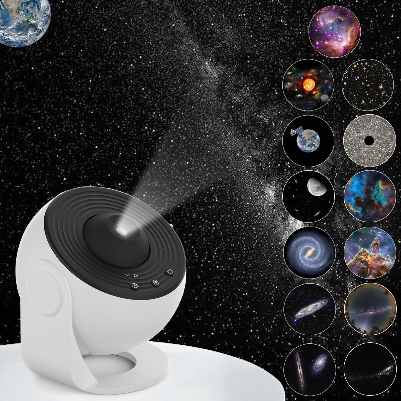 Galaxy Projector, 13 in 1 Planetarium Star Projector Realistic Starry ...