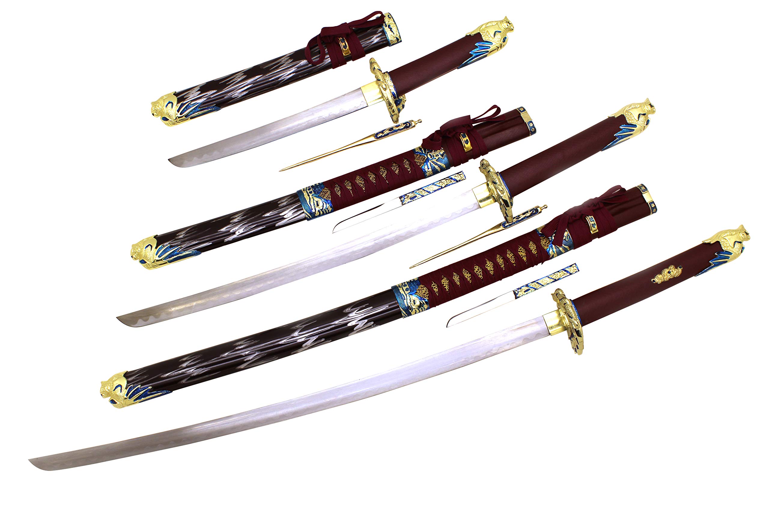 Snake Eye Tactical Highlander Dragon Design Handle Samurai Katana ...