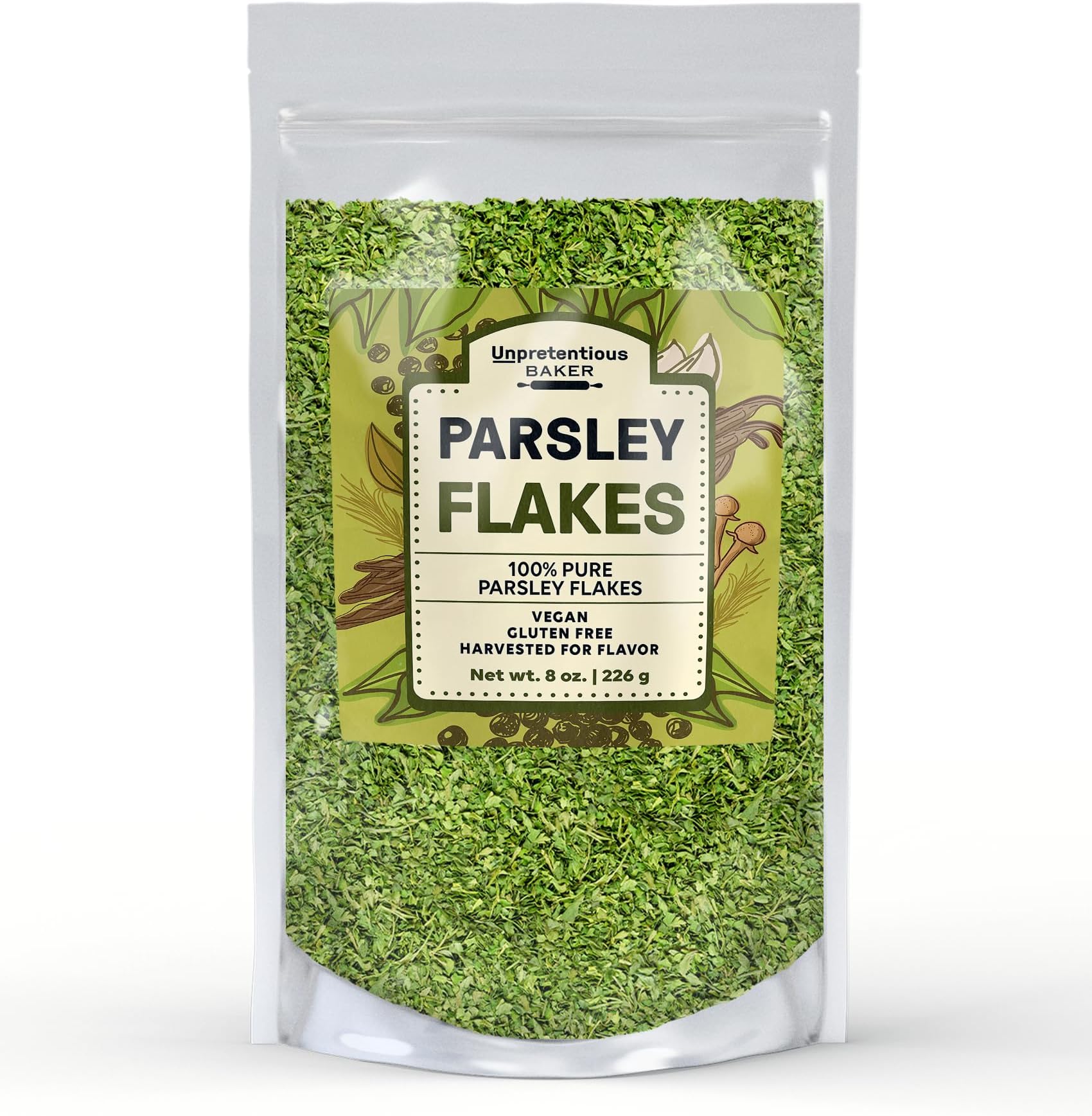 Amazon.com : Unpretentious Parsley Flakes, (8 oz), Culinary Staple, Non ...