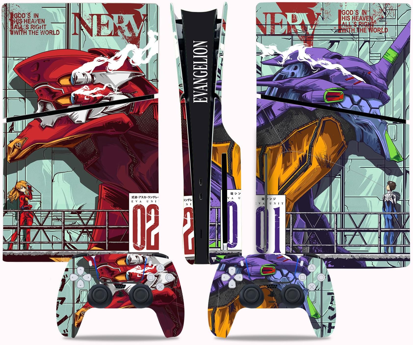 Amazon.com: TANOKAY PS5 Slim Console Skin and Controller Skin Set ...