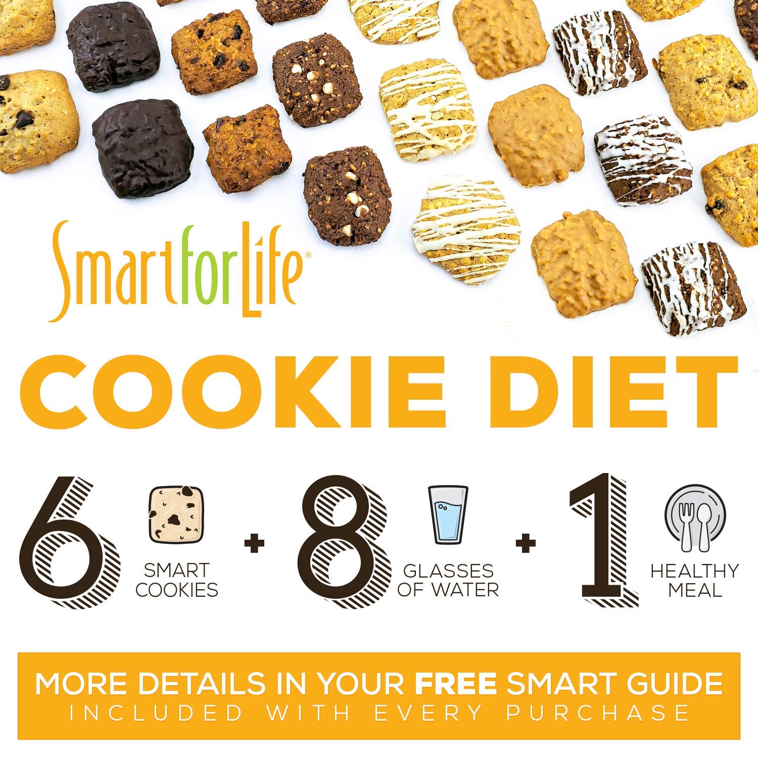 Smart for Life High Protein Cookie Diet - Variety Pack - Chocolate Chip ...