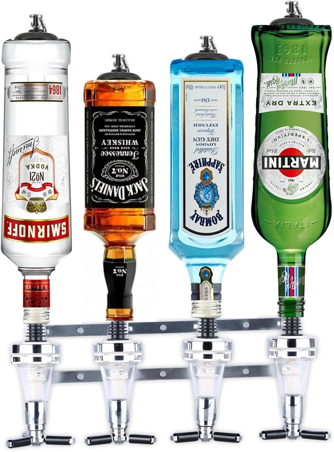 Amazon.com | Barbarian Liquor Dispenser For Home Bar 4/6 Bottle Wall ...