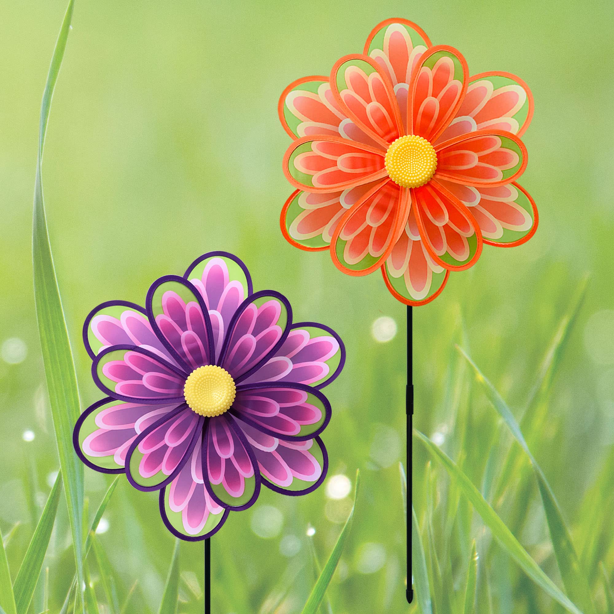 大人も着やすいシンプルファッション FENELY Hummingbird Garden Pinwheels Whirligigs Wind ...