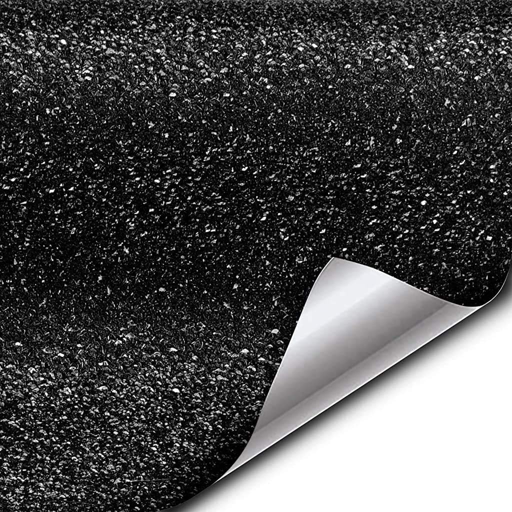 Amazon.com: XhuangTech Silver Glitter Vinyl Wrap,Self Adhesive Sparkle ...