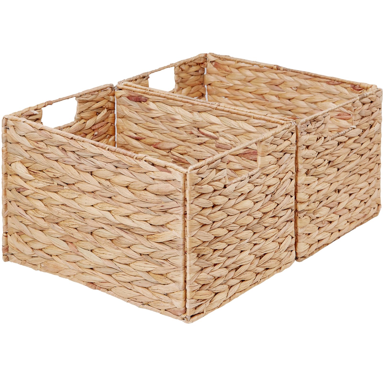 Amazon.com: Vagusicc Wicker Storage Basket, Set of 2 Hand-Woven Storage ...